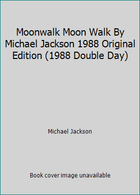 Moonwalk Moon Walk By Michael Jackson 1988 Original Edition (1988 ...